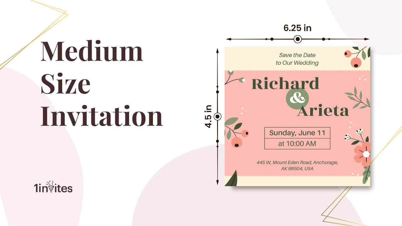 Wedding Invitation Size - Explore Invitation Templates For Your Events