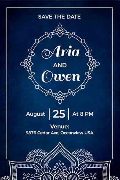 Save The Date Wedding Invitation Templates - Free | Editable