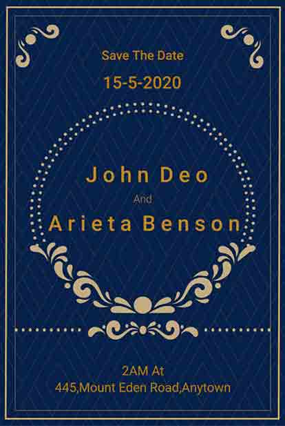 Save The Date Wedding Invitation Templates - Free | Editable