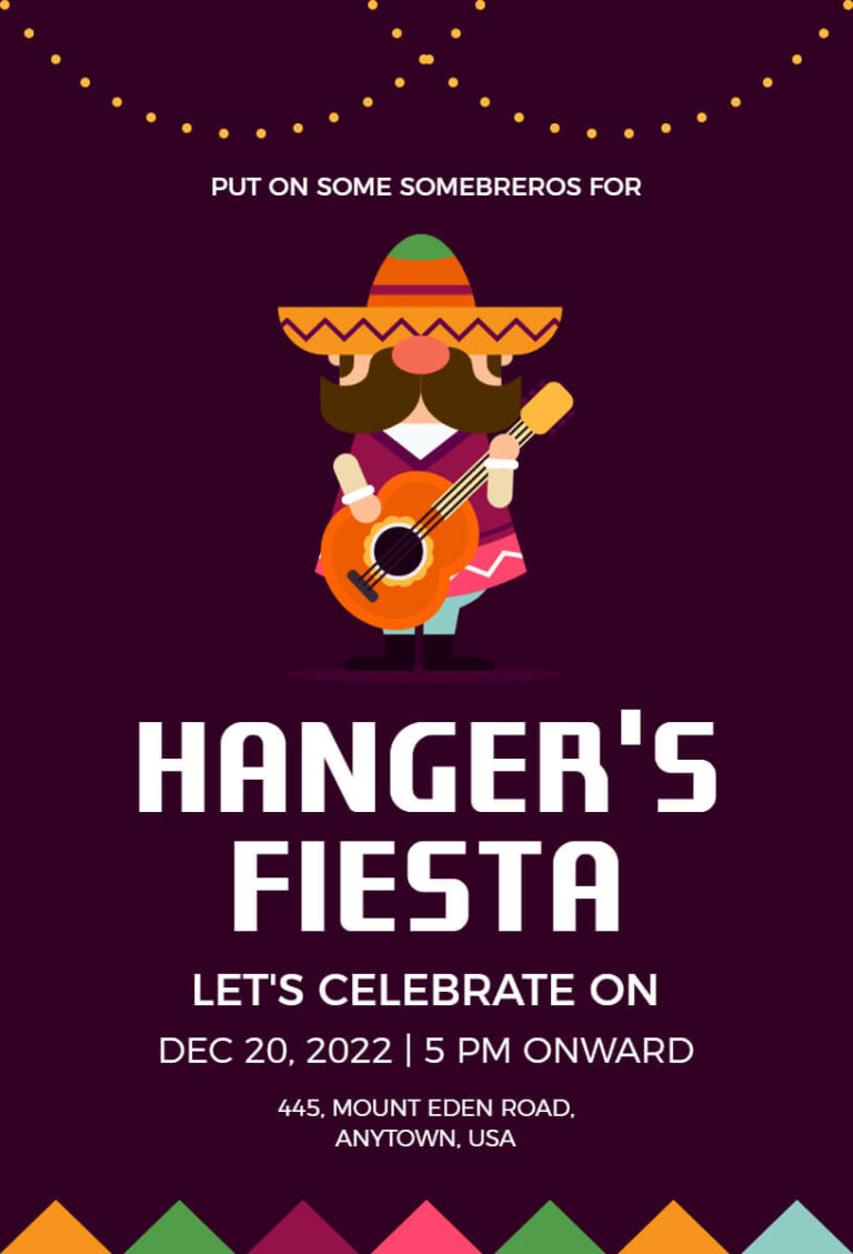 Free Editable Fiesta Invitation Templates