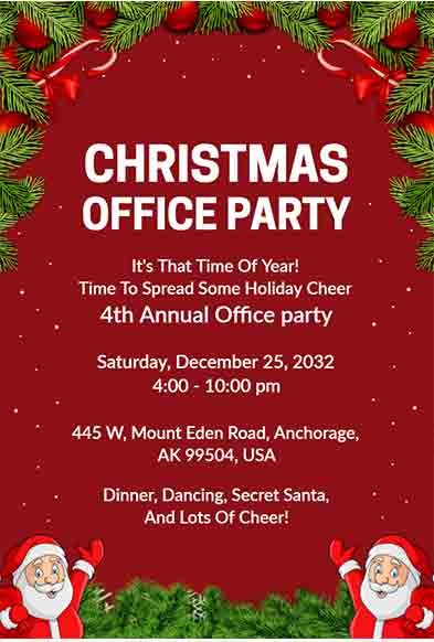 20+ Free Christmas Invitation Templates 2025