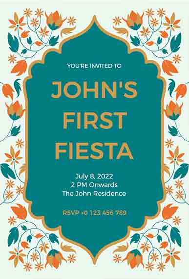 Fiesta Invitation Templates – Free | Editable | Download