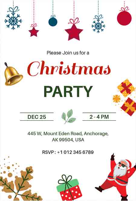 20+ Free Christmas Invitation Templates 2025