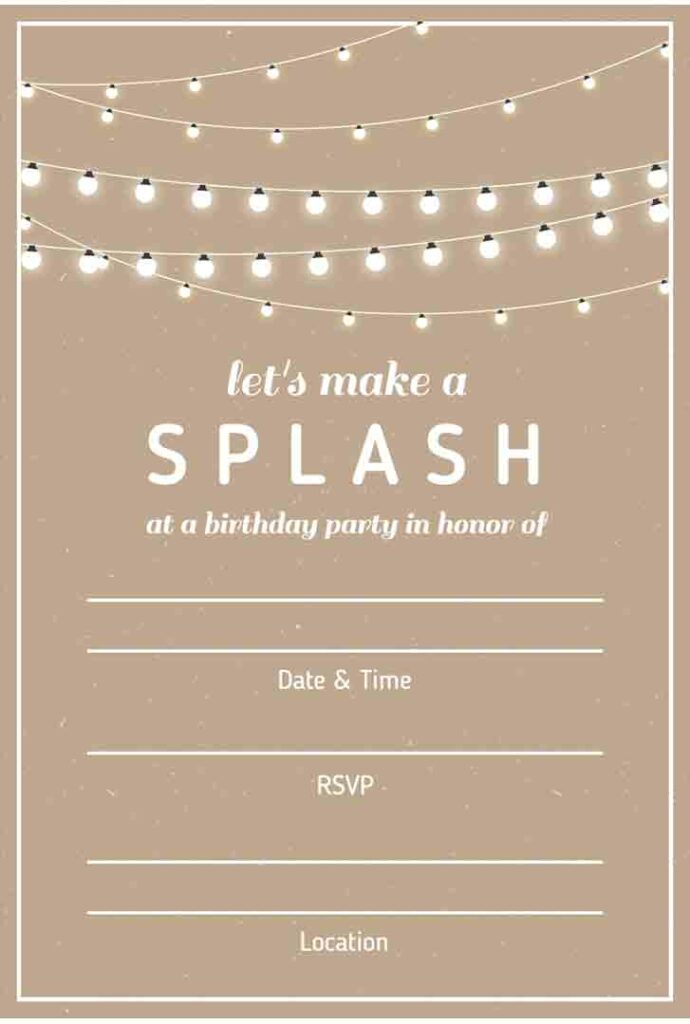 Blank Invitation Templates - Free | Editable | Printable