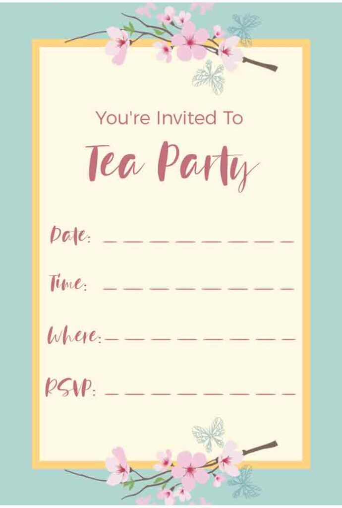 Blank Invitation Templates - Free | Editable | Printable