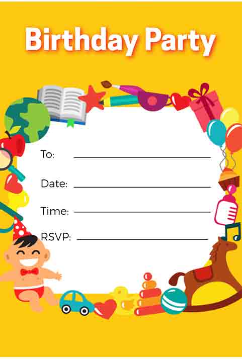 Blank Invitation Templates - Free | Editable | Printable