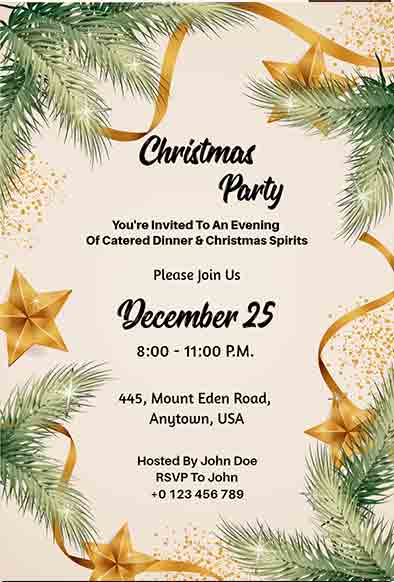 20+ Free Christmas Invitation Templates 2025