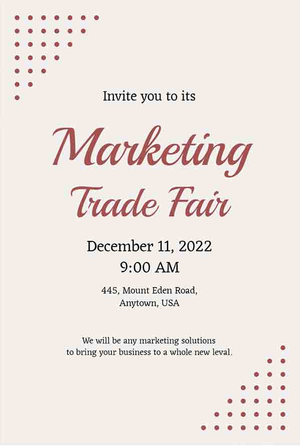 Formal Invitation Templates - Free | Editable | Printable