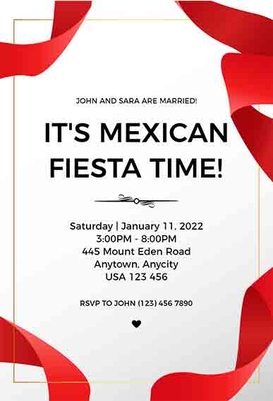 Fiesta Invitation Templates – Free | Editable | Download