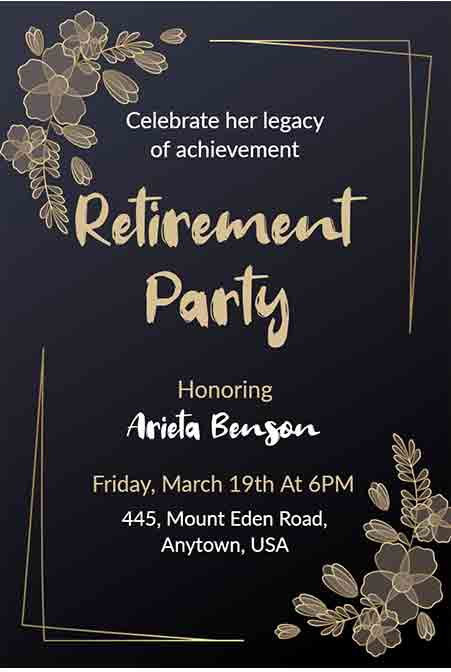 Formal Invitation Templates - Free | Editable | Printable