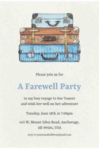 Farewell Party Invitation Templates - Free | Editable