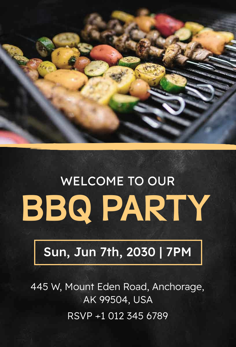 BBQ Invitation Templates | Design | Ideas & Tips | PrinTable