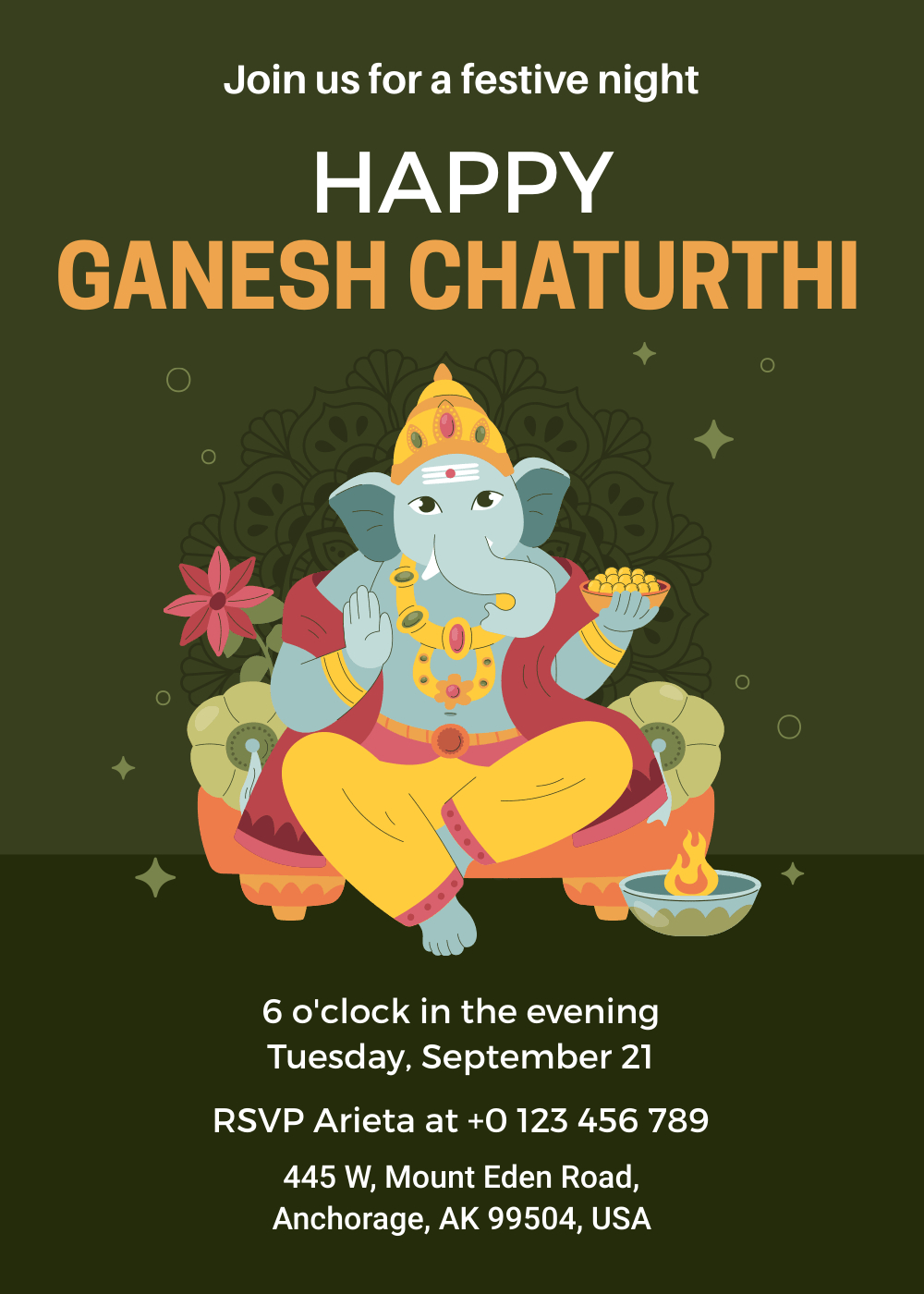 Ganesh Chaturthi Invitation Templates Design | Ideas & Tips