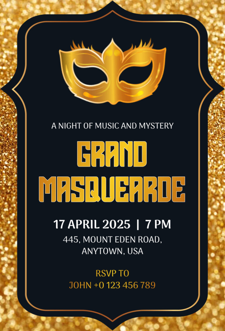 Masquerade Invitation Templates | Design | Ideas & Tips