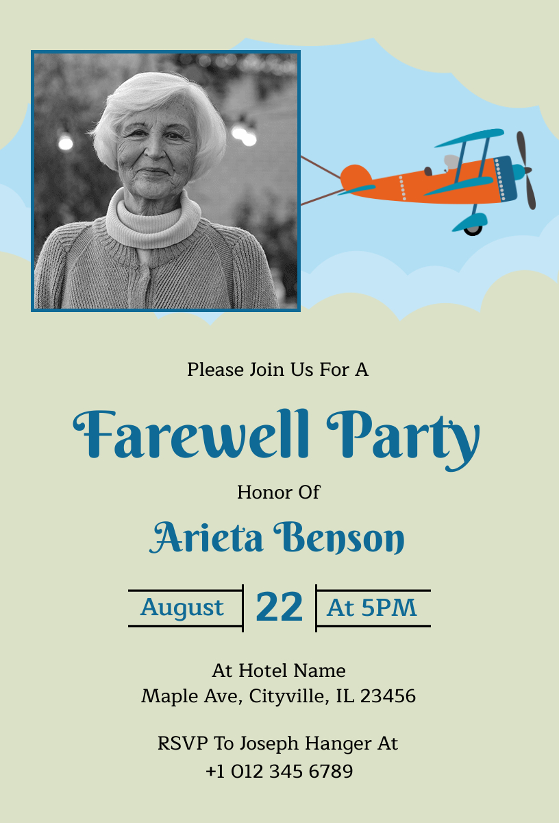 Good Bye Party Invitation Templates Design | Ideas & Tips