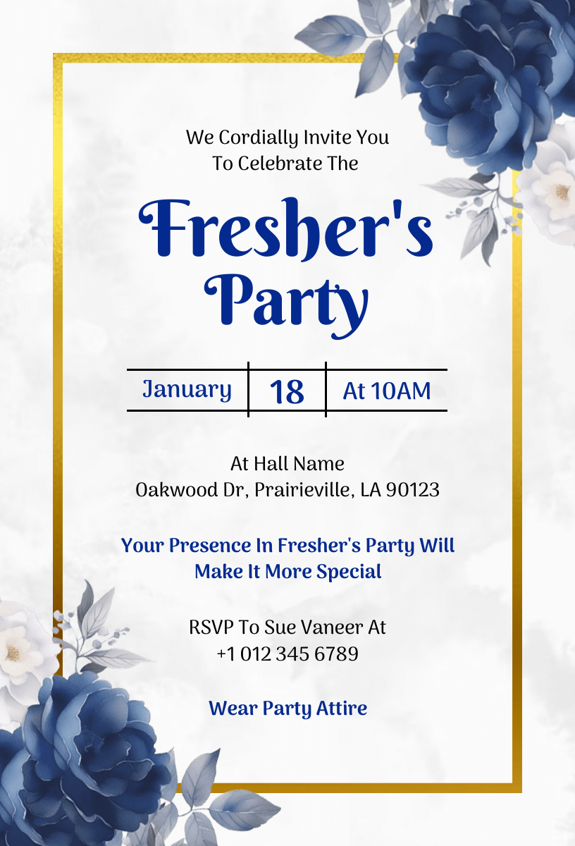 Welcome Party Invitation Templates Design | Ideas & Tips