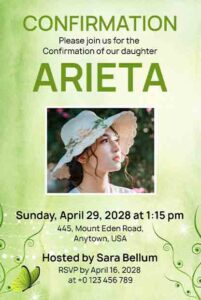 Confirmation Invitation Templates - Free | Edit | Download