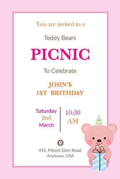 Picnic Invitation Templates - Free | Editable | Printable