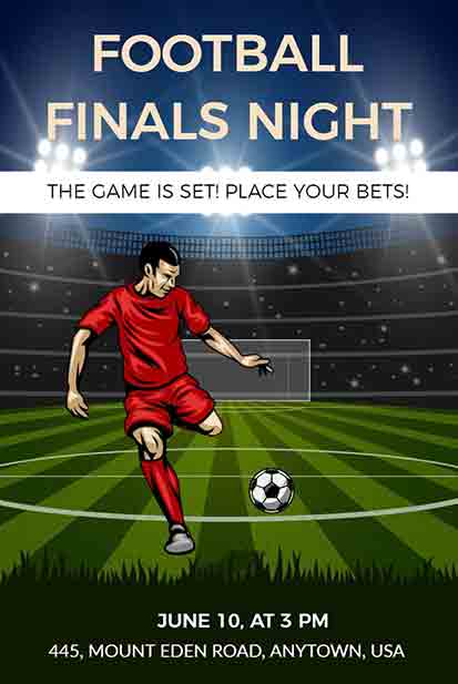 Football Invitation Templates - Free | Download | Customize