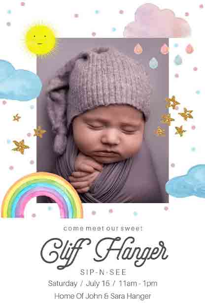 Sip And See Party Invitation Templates - Free | Customizable