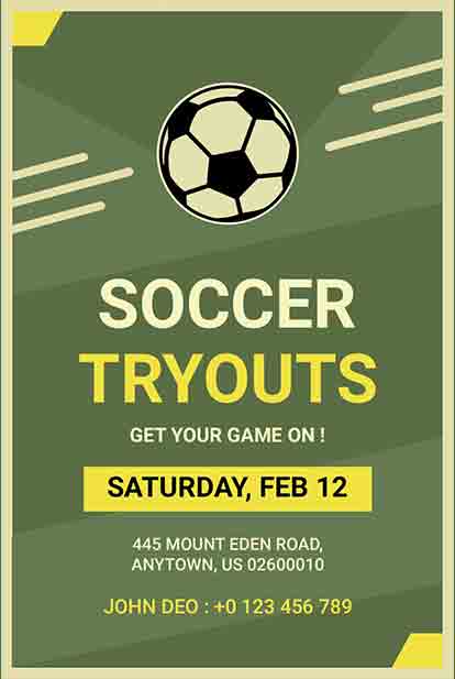 Football Invitation Templates - Free | Download | Customize