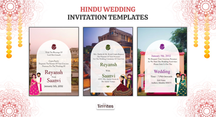 Hindu Wedding Invitation Templates Online Wedding Invitation