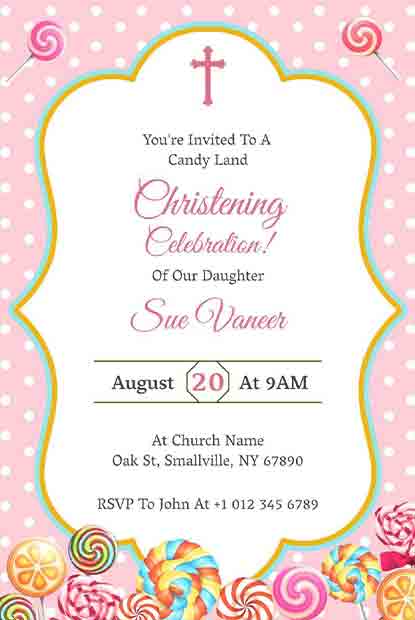 25+ Christening Invitation Templates | Editable & Cute Designs
