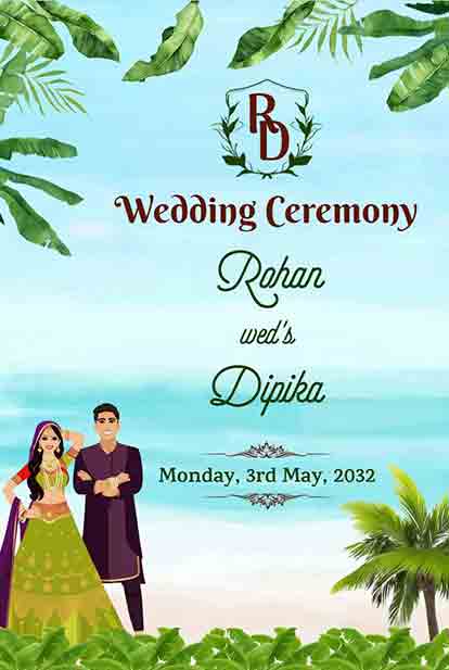 Indian Wedding Invitation Templates - Free | Edit | Download