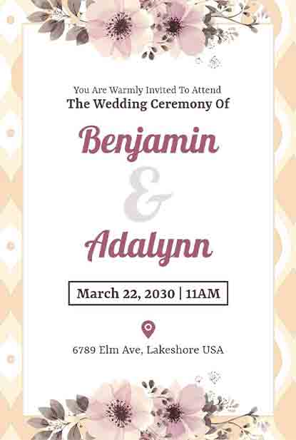 Rustic Wedding Invitation Templates - Free | Downloadable