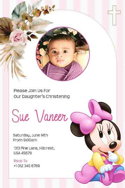 25+ Christening Invitation Templates | Editable & Cute Designs