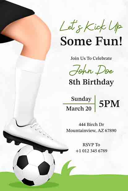 Football Invitation Templates - Free | Download | Customize