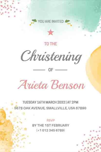 25+ Christening Invitation Templates | Editable & Cute Designs