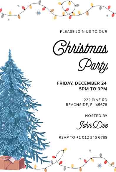 10+ White Christmas Invitation Templates 2025