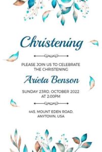 25+ Christening Invitation Templates | Editable & Cute Designs