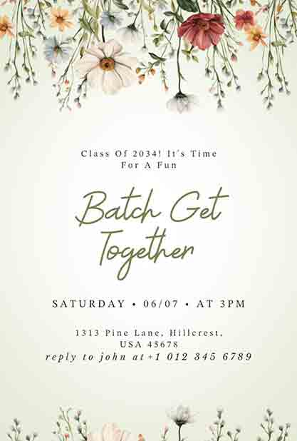 Floral Invitation Templates - Free | Customize | Download