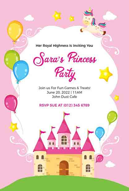Princess Invitation Templates for a Fairy-Tale Celebration