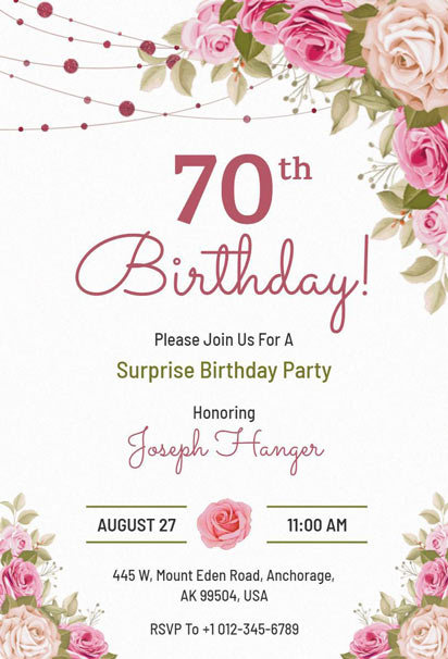 Samples Of Inexpensive Surprise Party Invites