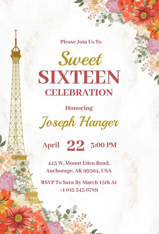 Sweet 16 Invitation Templates to Impress Your Guests