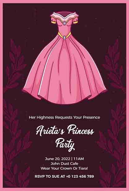 Princess Invitation Templates for a Fairy-Tale Celebration