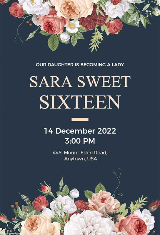 Sweet 16 Invitation Templates to Impress Your Guests