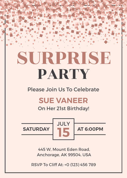 Set the Tone with Unique Surprise Party Invitation Templates