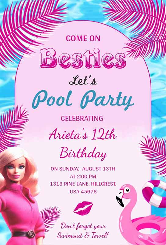 Barbie Invitation Templates for Fun and Exciting Events