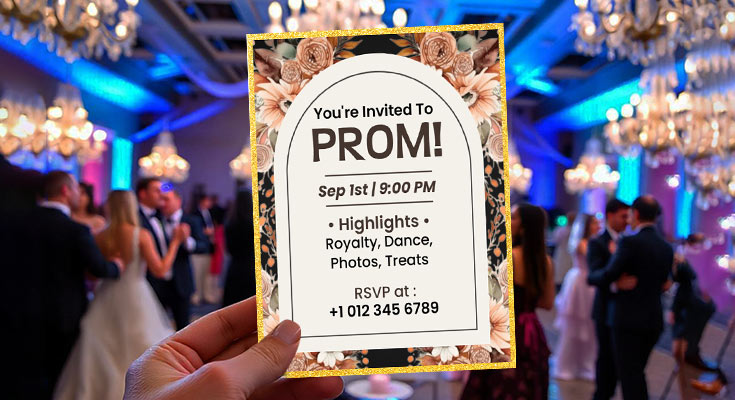 Prom Invitation Templates Reflect Your Theme and Set the Mood