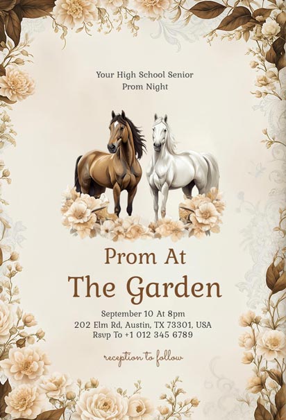 Prom Invitation Templates Reflect Your Theme and Set the Mood
