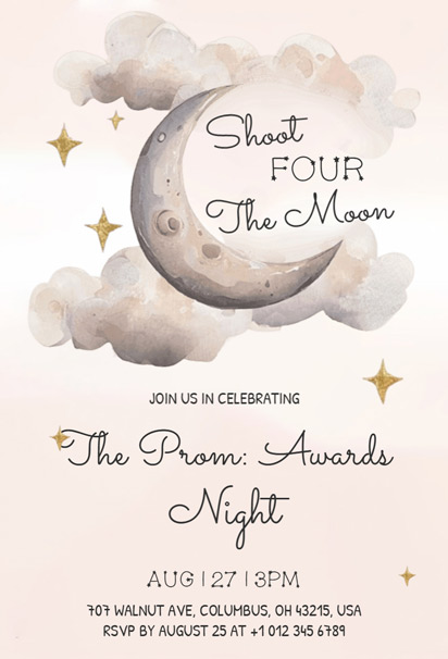 Prom Invitation Templates Reflect Your Theme and Set the Mood