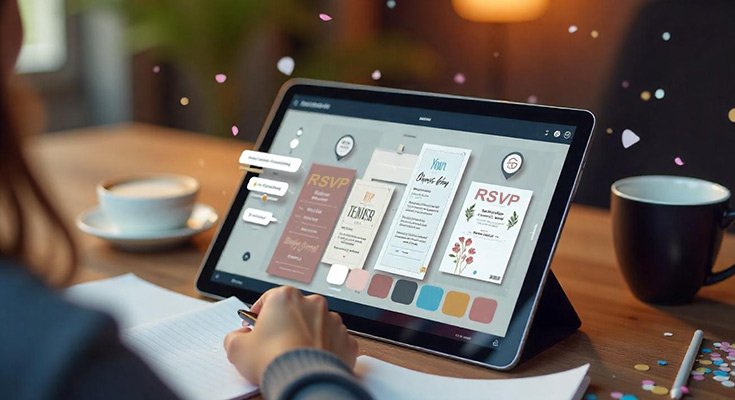 Punch bowl wedding invitation | Beachweddingtips.com