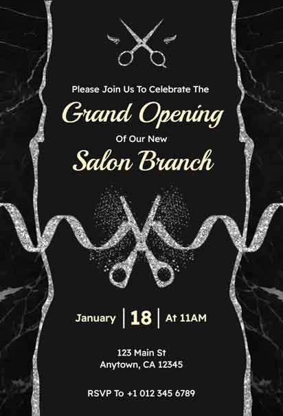 Ribbon Cutting Ceremony Invitation Templates - Free | Edit