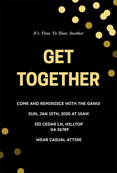 30+ Get Together Invitation Templates for 2025 | Ideas