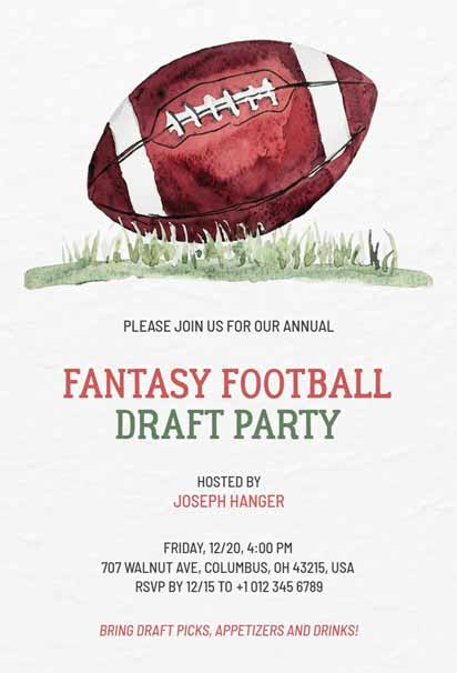 Sports Invitation Templates - Free | Editable | Download