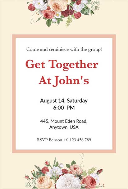 30+ Get Together Invitation Templates for 2025 | Ideas